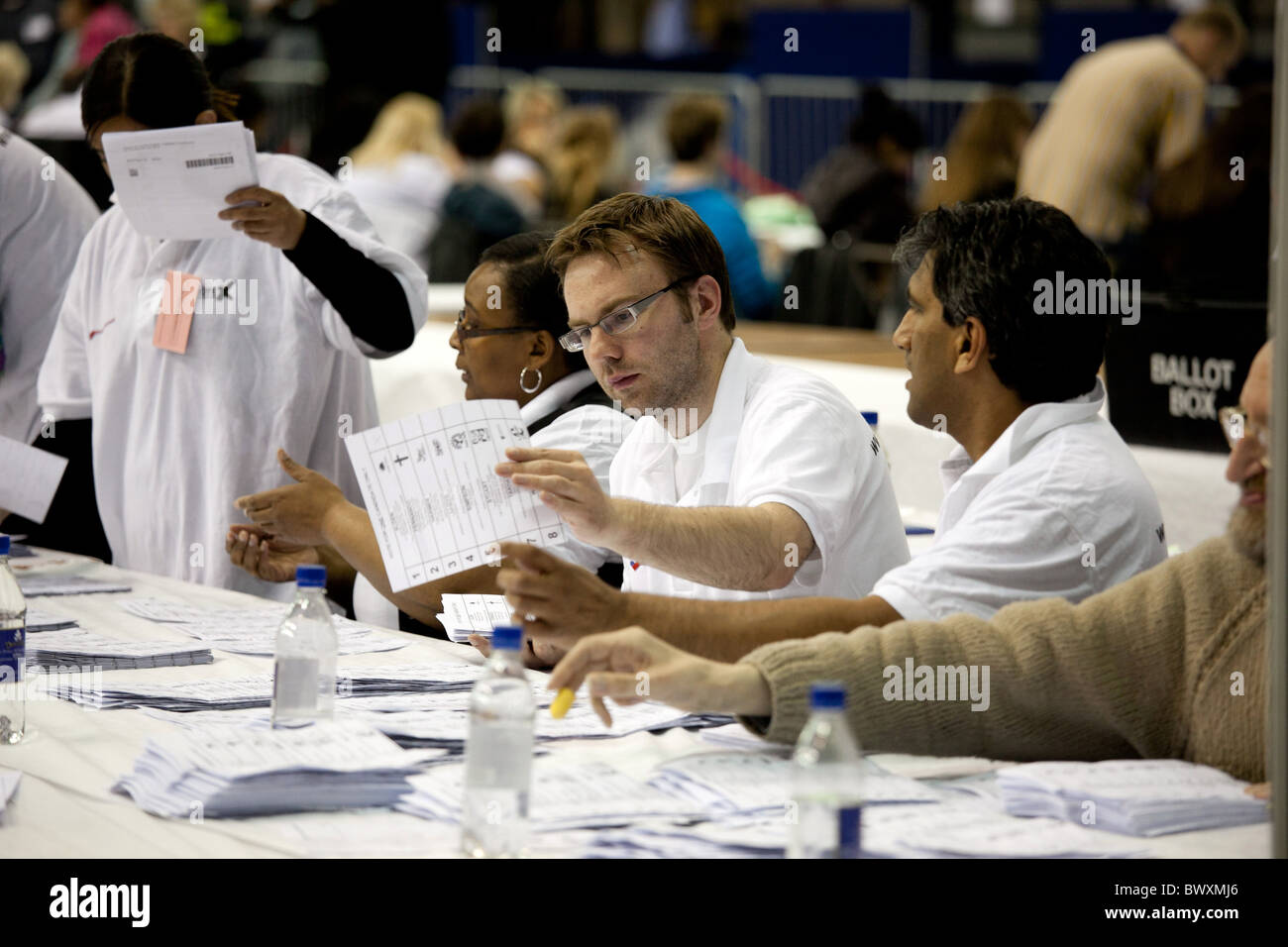 General election count 2010 held at the National Indoor Arena ...