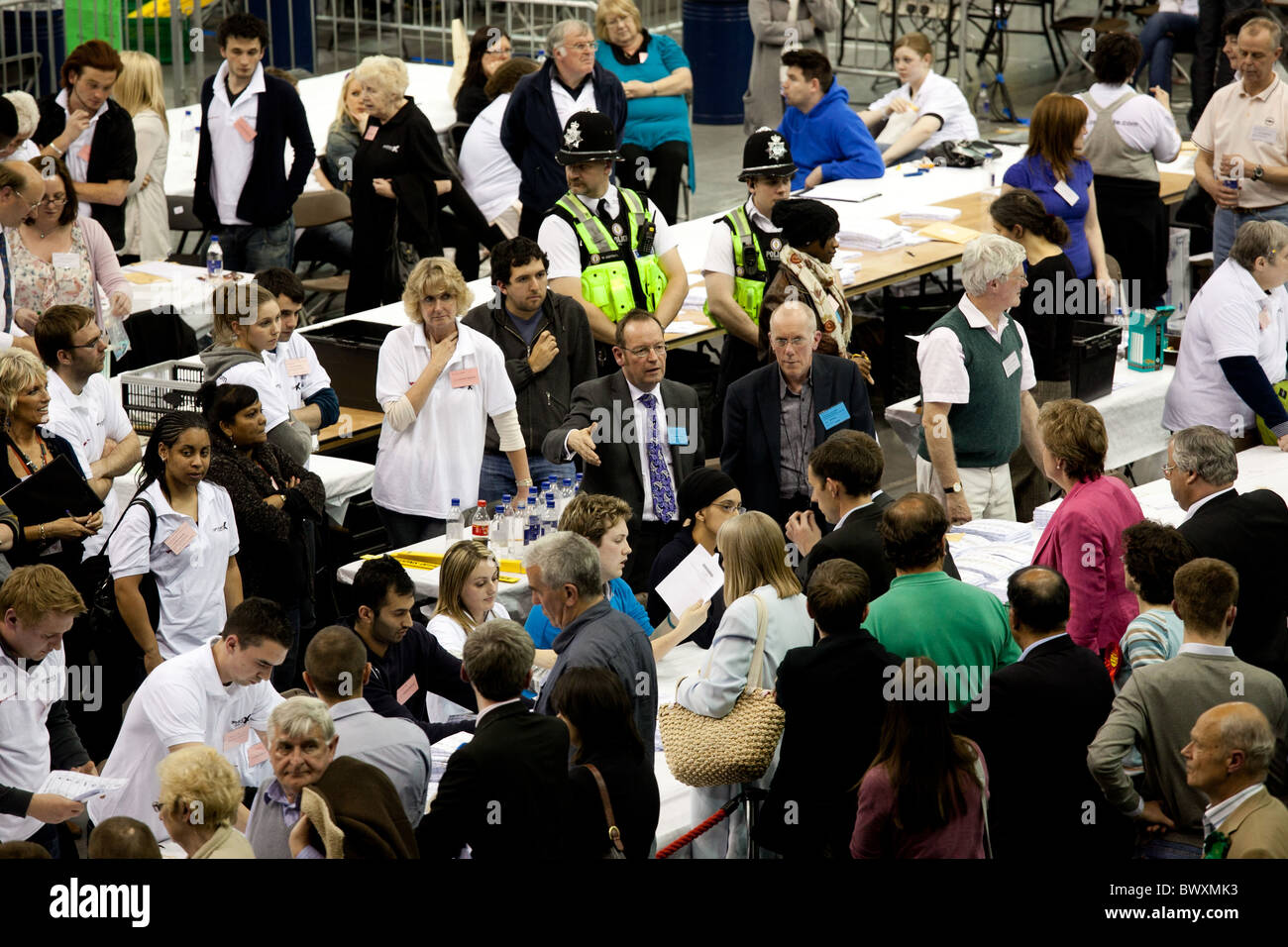General election count 2010 held at the National Indoor Arena ...