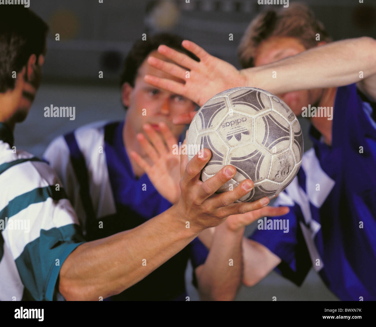 sport handball play game ball action detail Stock Photo - Alamy