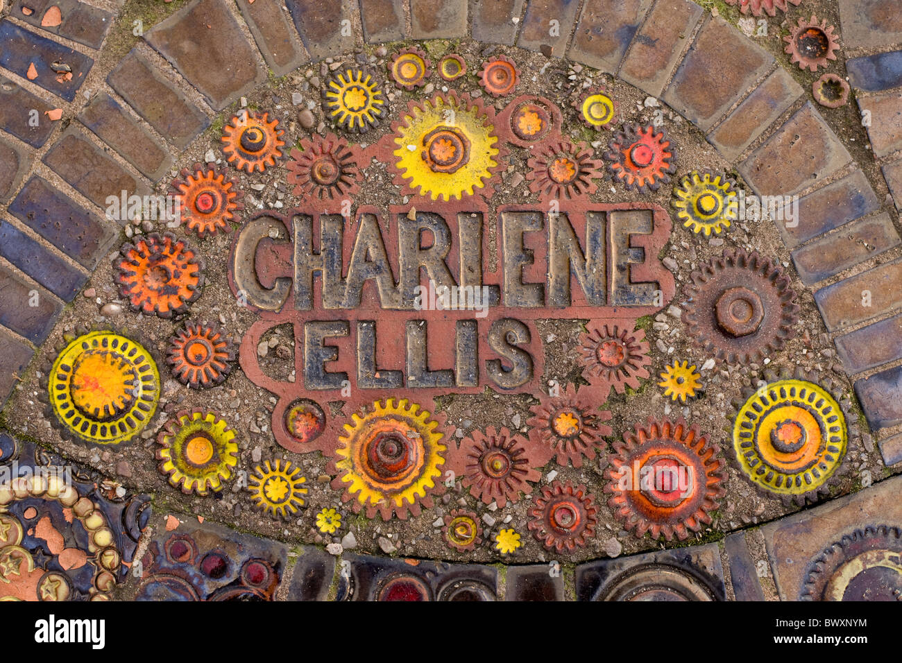 Mosaic created in the memory of Letisha Shakespeare and Charlene Ellis ...