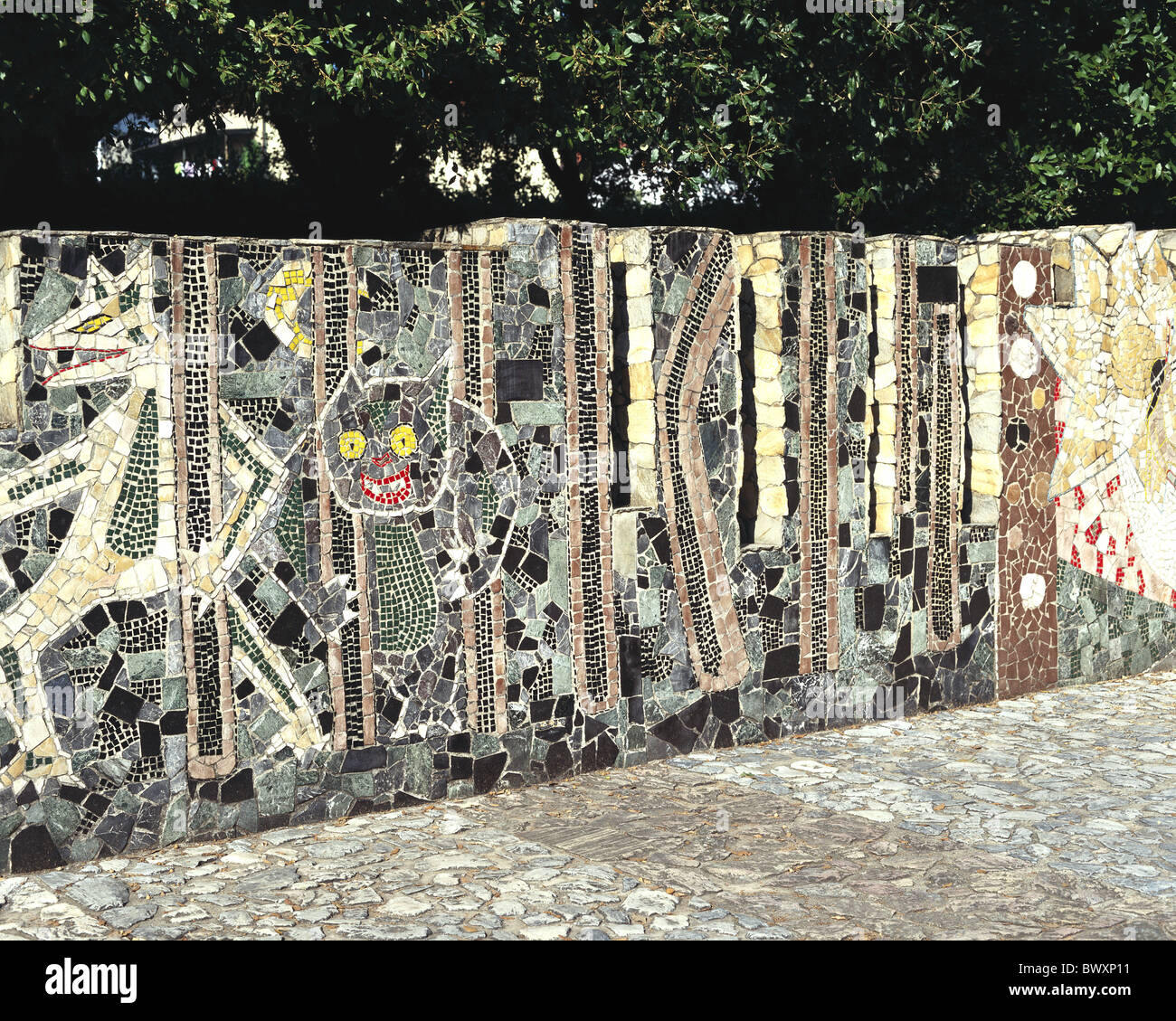 Collodi Italy Europe art skill fairy tale figures mosaic Pinocchio park ...