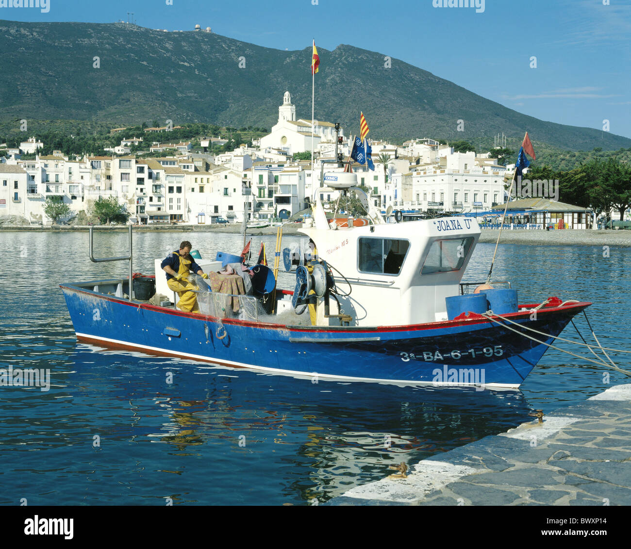 bay Cadaques Catalonia Costa Brava village Spain Europe Stock Photo - Alamy