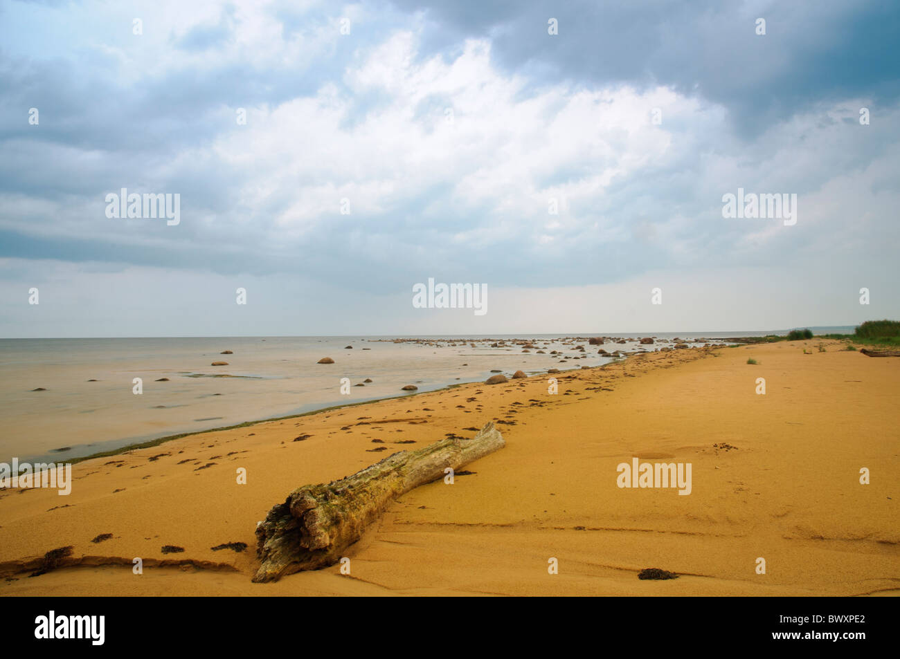 Coast of Riga Gulf in North Vidzeme Biosphere reserve Stock Photo - Alamy