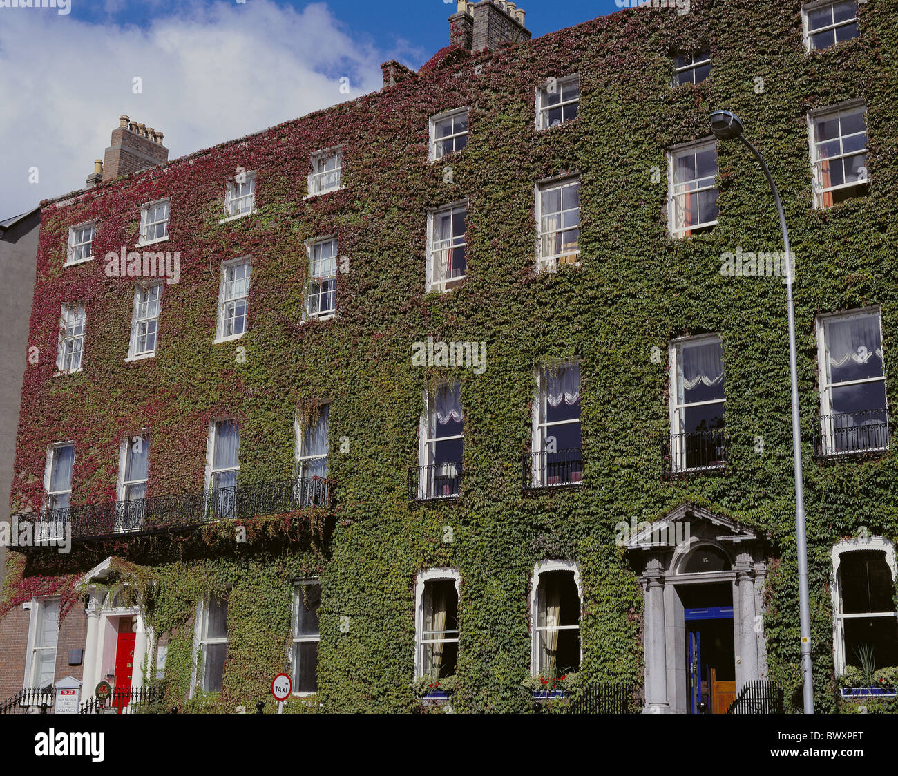 Ireland Europe Dublin spread facade building construction plants Stock ...