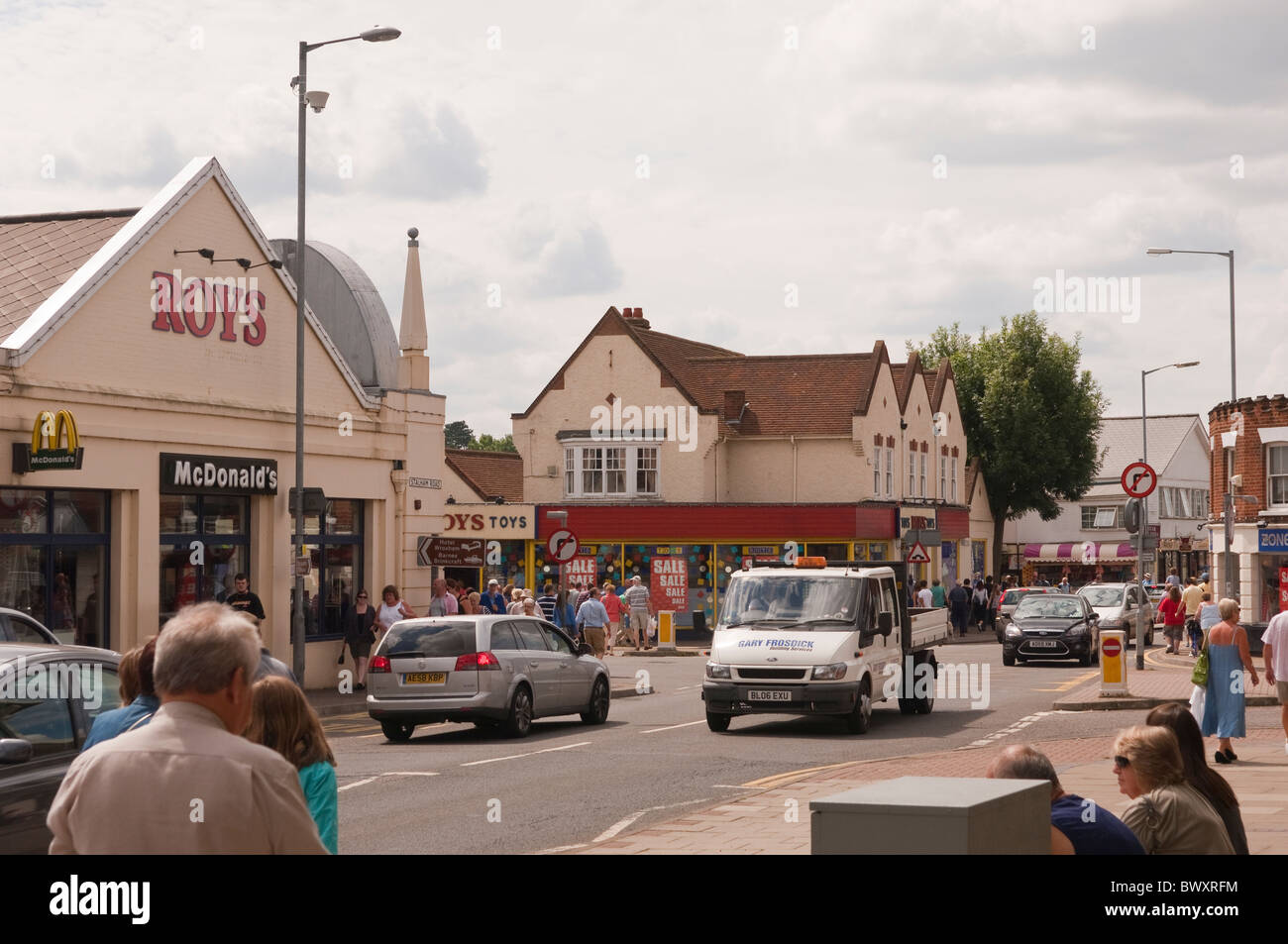 People in the high street in Wroxham , Norfolk , England , Great ...