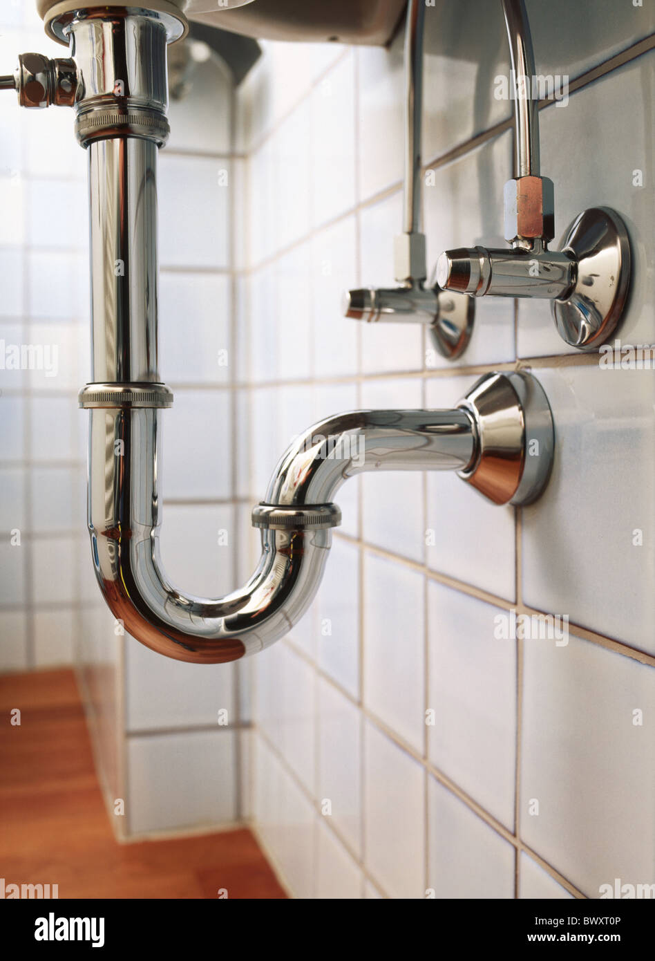 bath bathroom house home sanitary installations Syphon toilet Stock ...