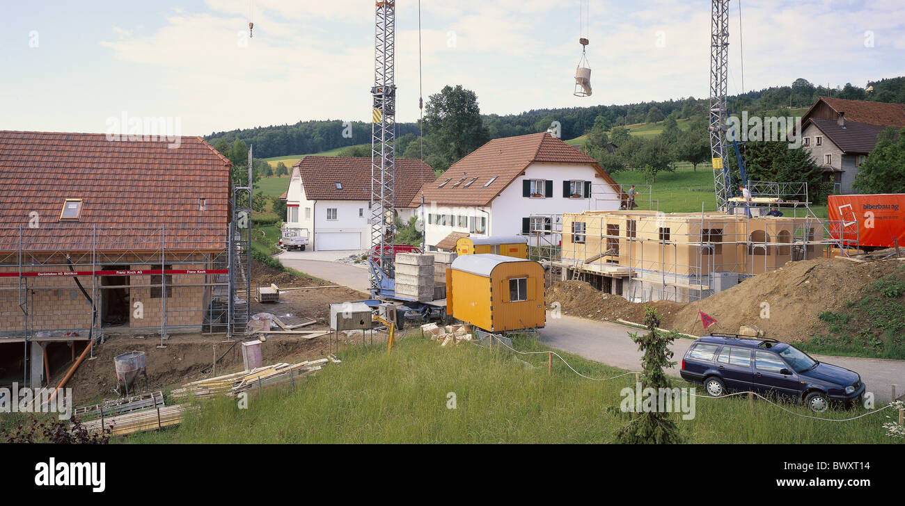 construction one family home dwelling houses series picture series ...
