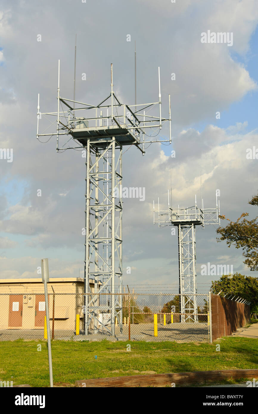 Large communication antenna tower Stock Photo - Alamy