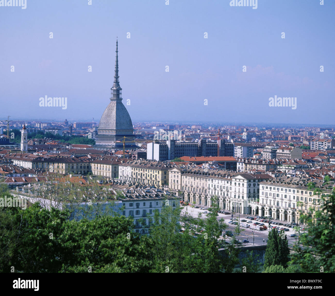 building construction town city Italy Europe mole jetty Antonelliana ...