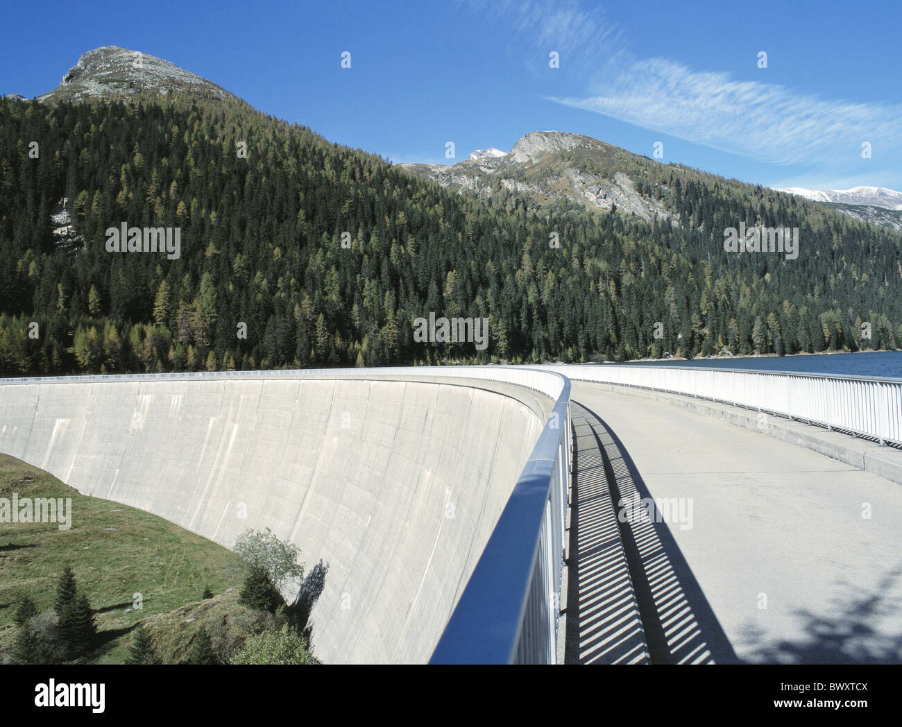 cutting part mountains energy Graubunden Grisons San Bernadino ...