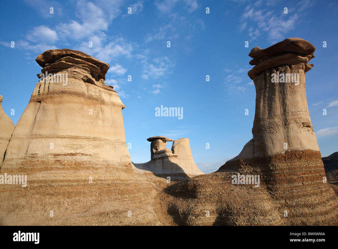Hoodoos near Drumheller, Alberta, Canada Stock Photo - Alamy