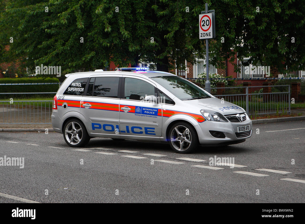 Patrol supervisor vehicle Met police Stock Photo - Alamy