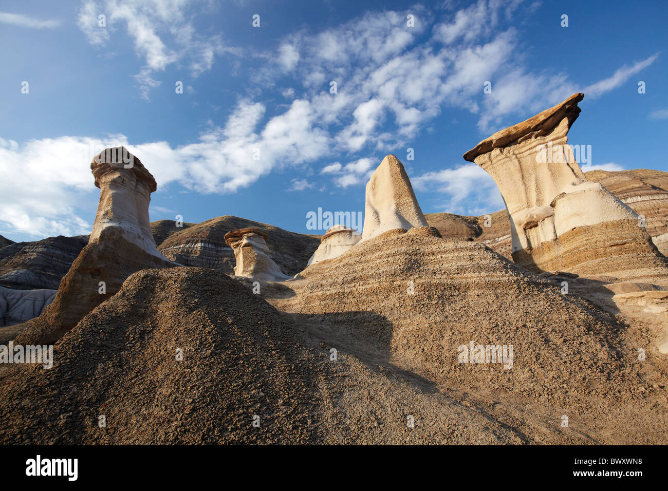 Hoodoos near Drumheller, Alberta, Canada Stock Photo - Alamy