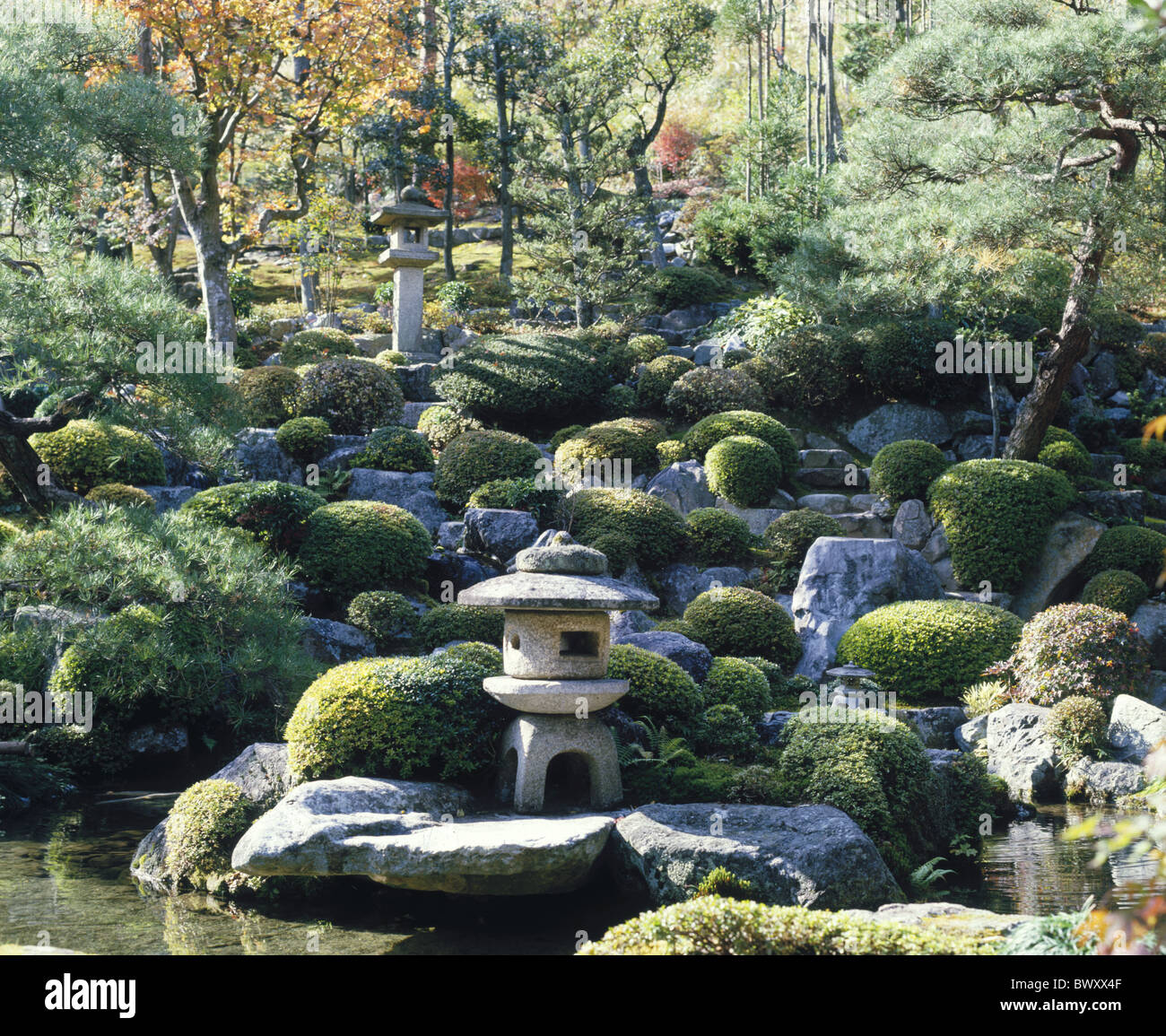 Japan Asia Kyoto garden park culture Stock Photo - Alamy