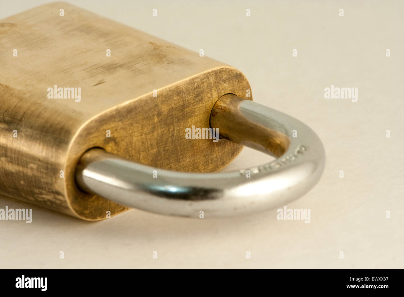 Brass padlock hi-res stock photography and images - Alamy