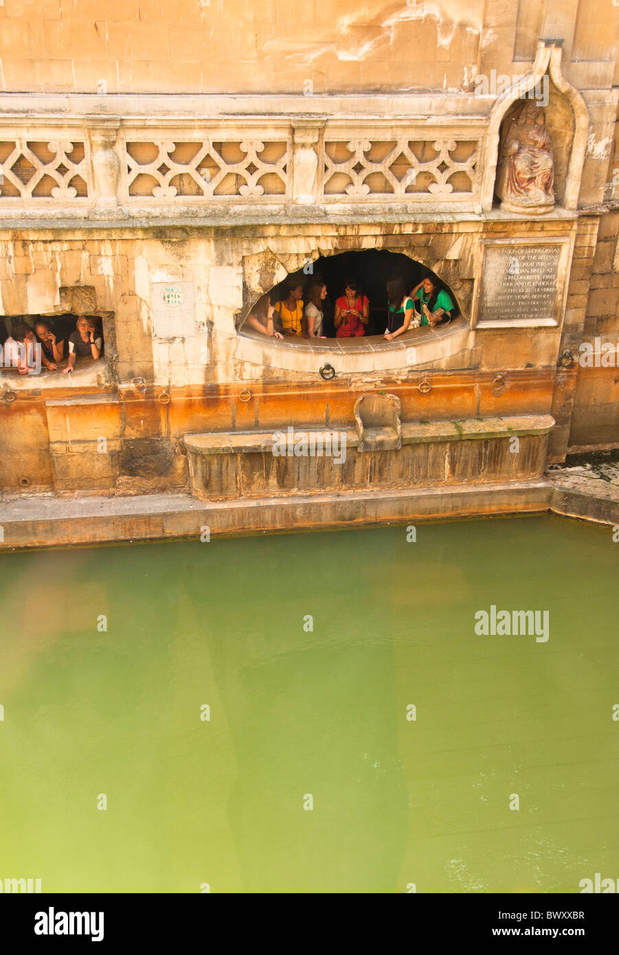 Kings Bath, Roman Baths with children looking out at the water, BATH ...
