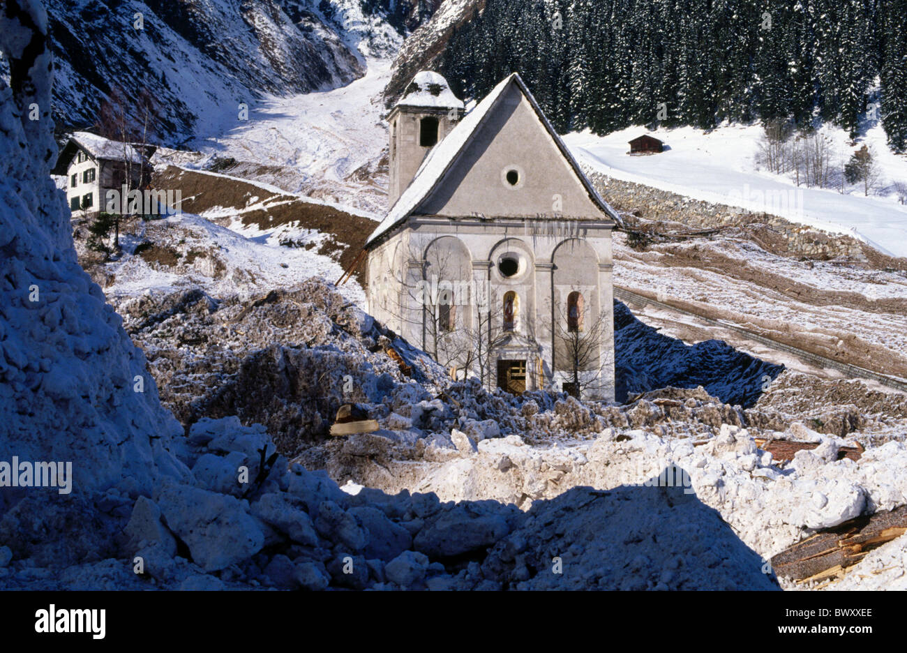 Disentis Switzerland Europe Graubunden Grisons church Saint Plazi ...