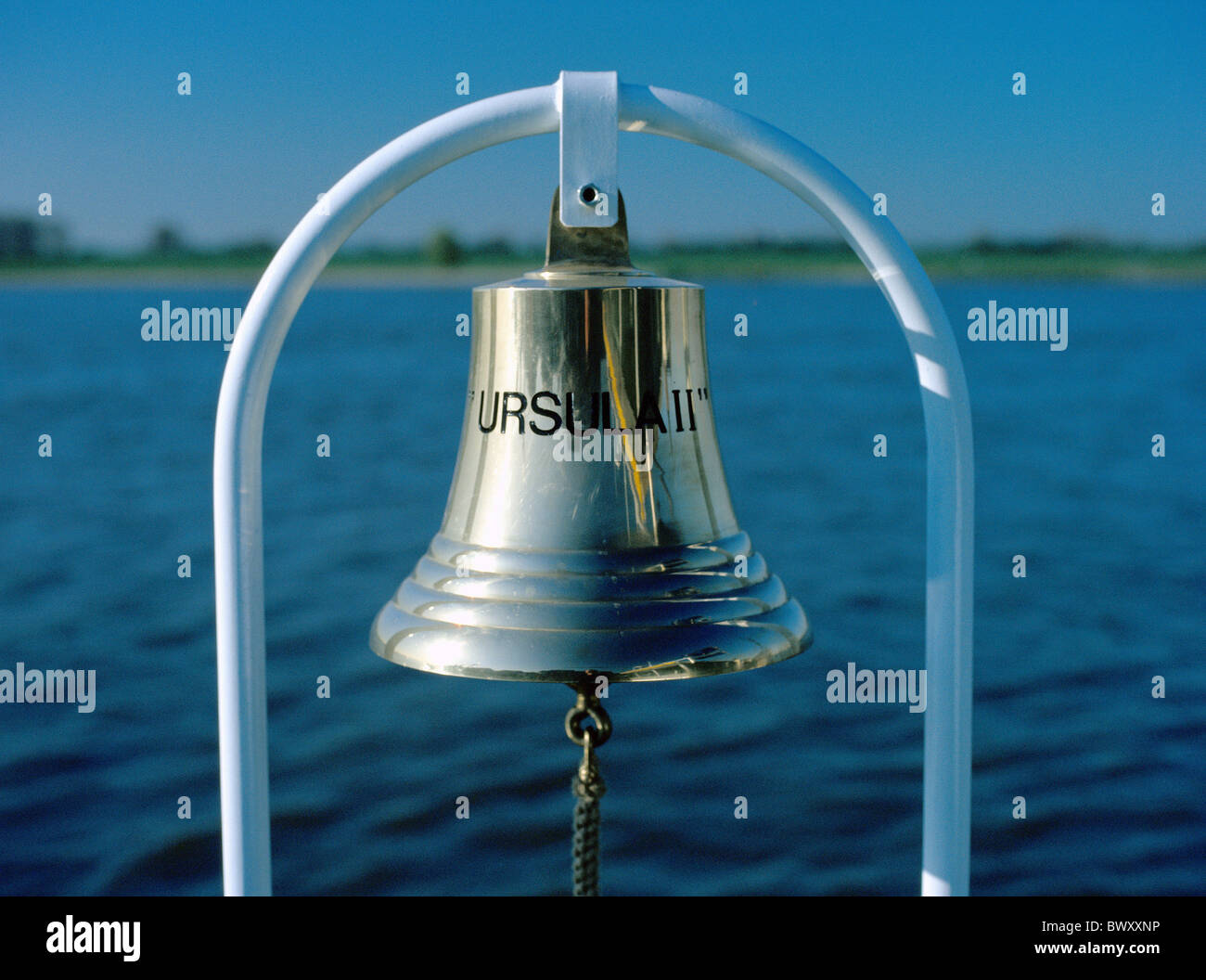 ships details ship bell body of water bell navigation Stock Photo - Alamy
