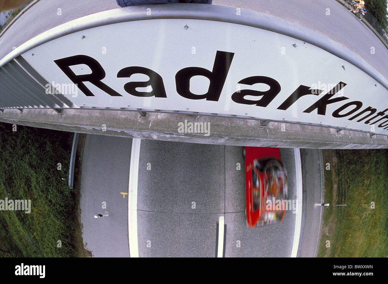 streets traffic overview A13 bridge radar check sign shield control ...