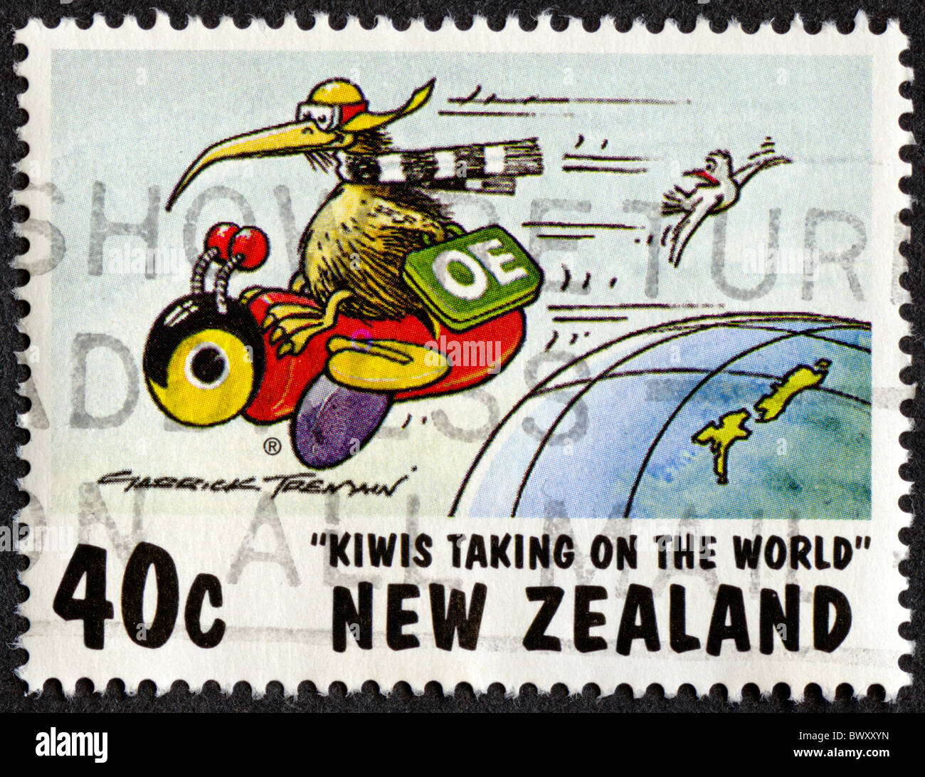 Vintage postage stamp from New Zealand Stock Photo - Alamy