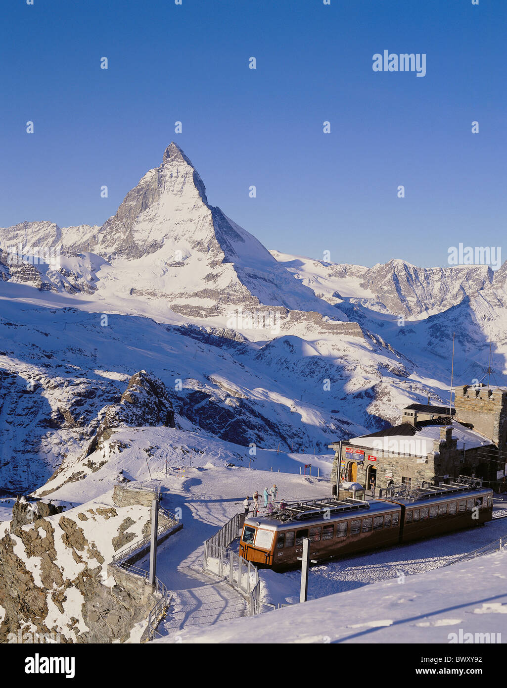 Switzerland Europe Valais Matterhorn landmark mountain Switzerland ...