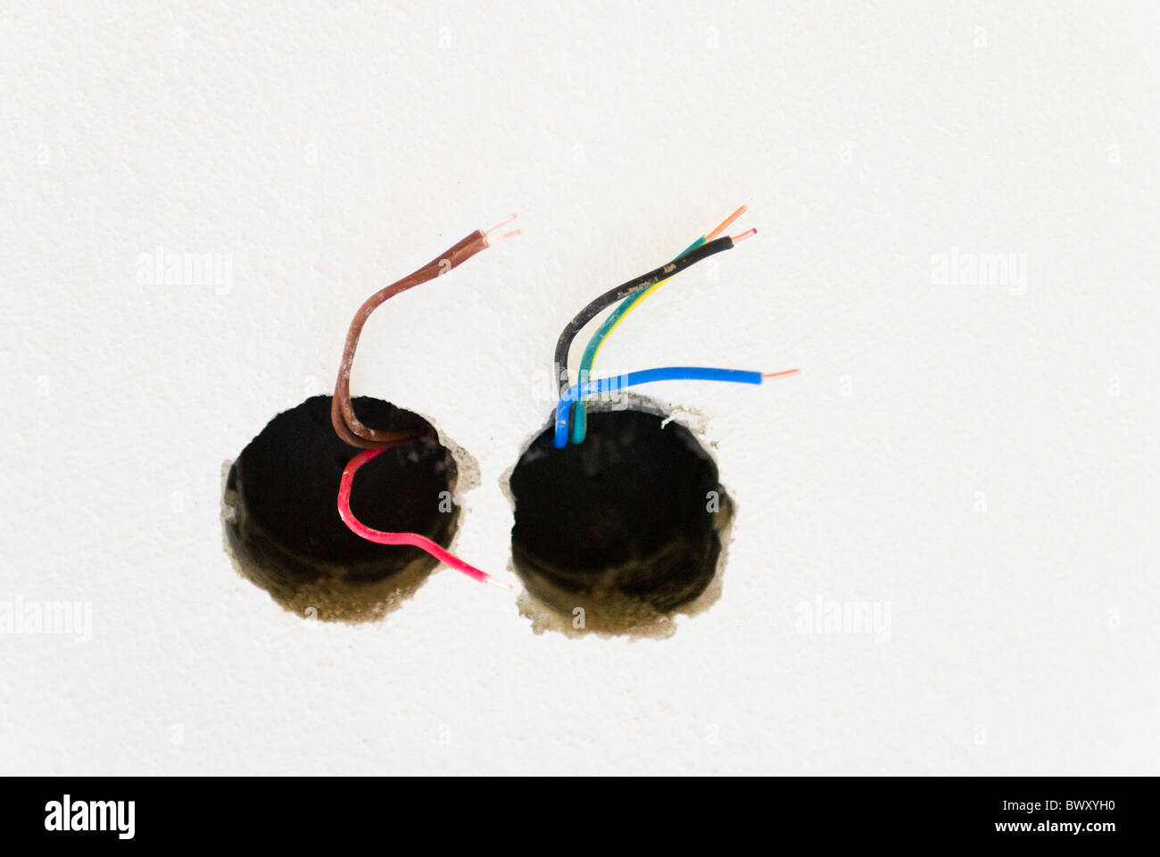 cable hole in house Stock Photo - Alamy