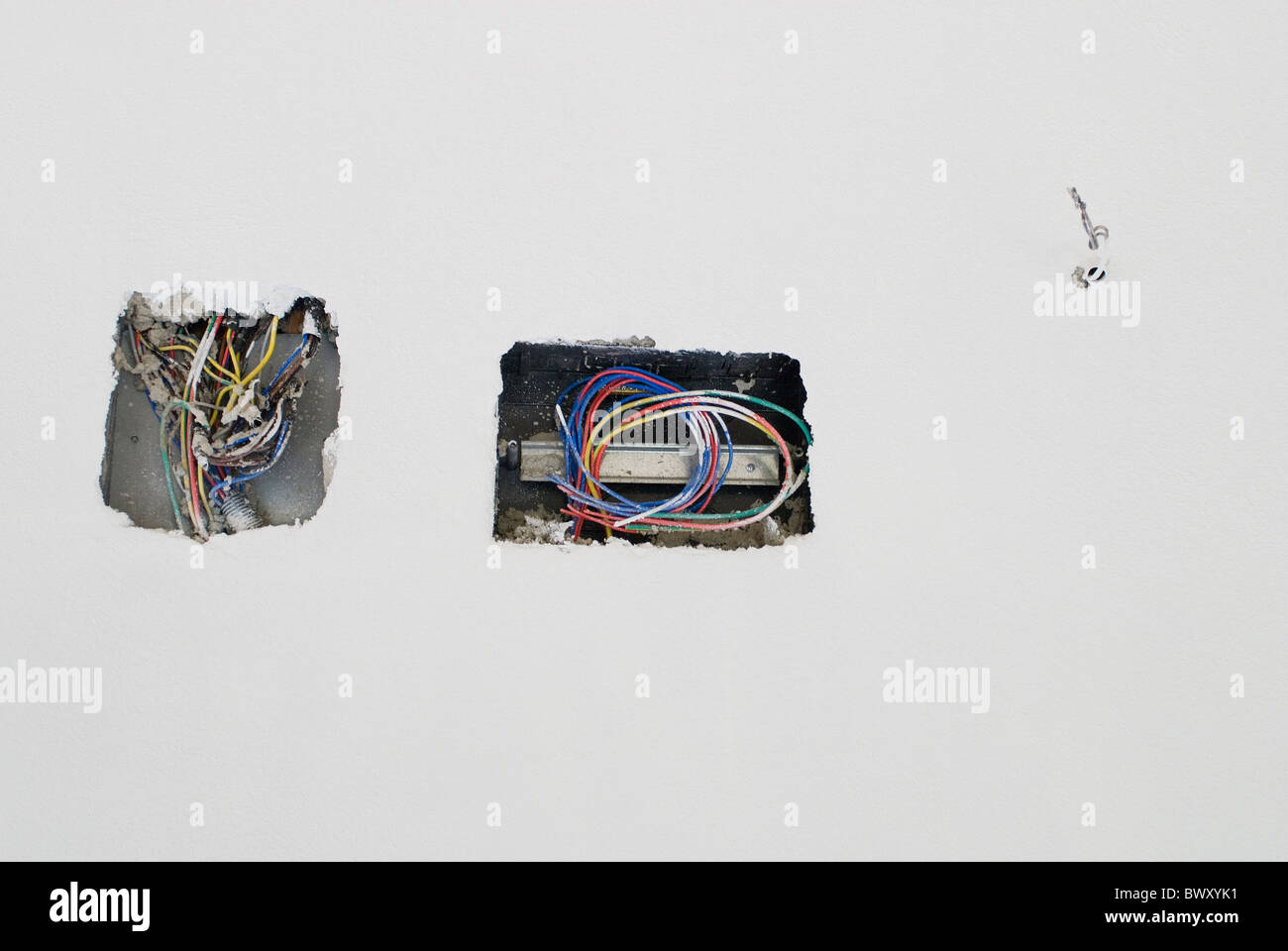 cable hole in house Stock Photo - Alamy