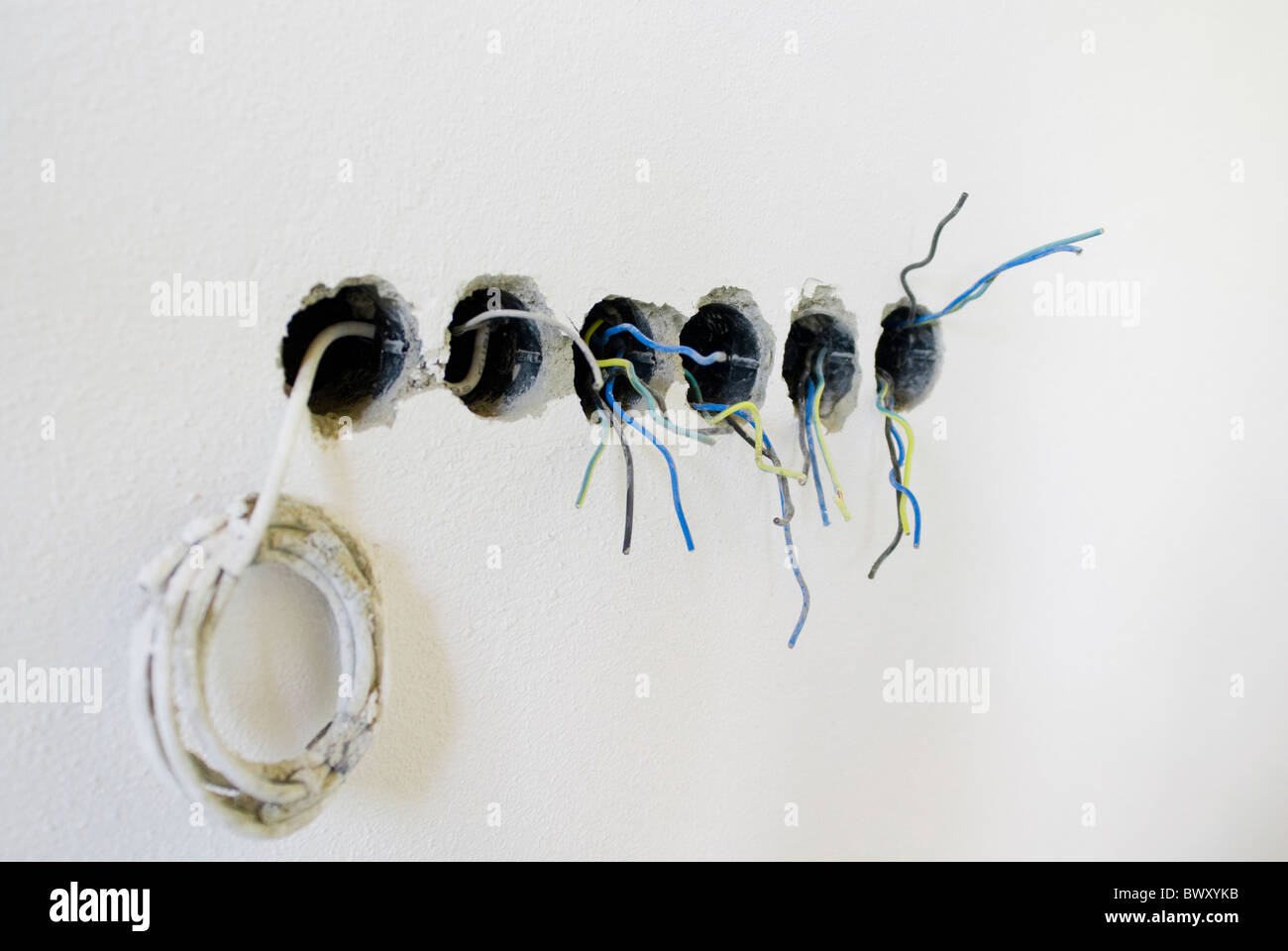 cable hole in house Stock Photo - Alamy