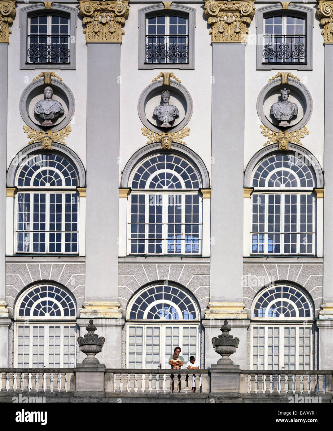 Bavaria Germany Europe facade window ornate Munich Bavaria castle ...