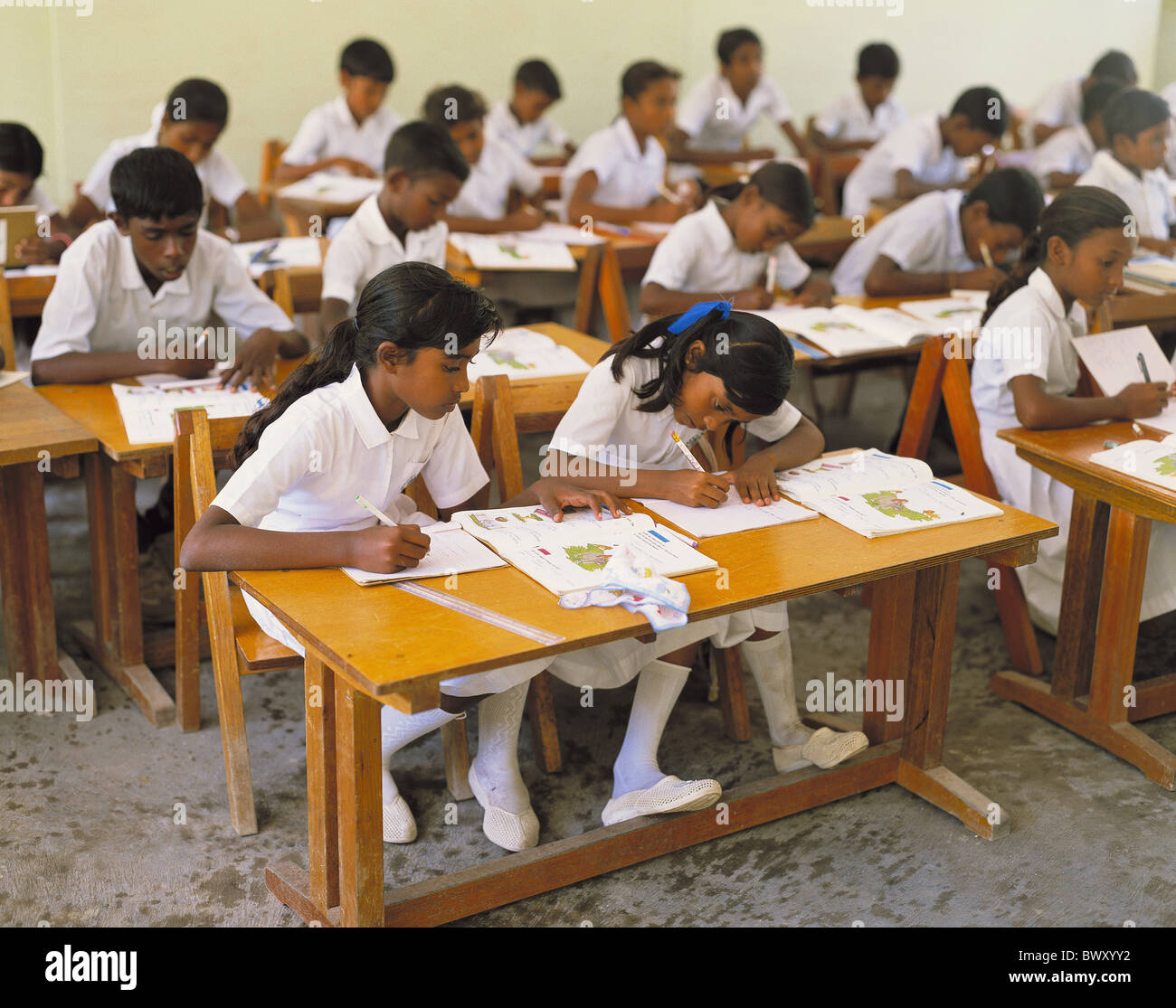 Maldives Indian ocean lessons school class school room uniform learning ...