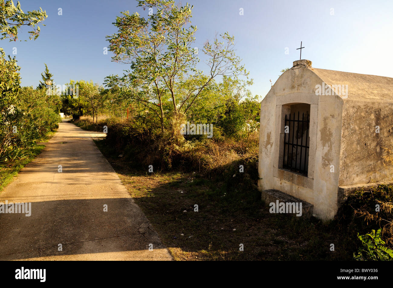 Walkway and Chapel, Silba Island, Croatia Stock Photo - Alamy