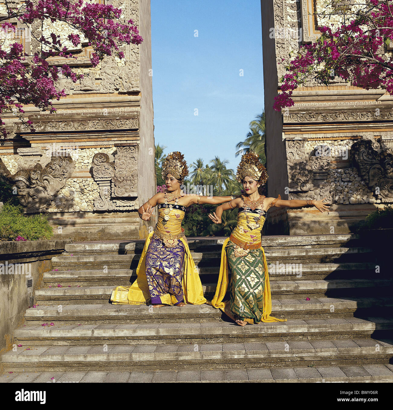 Indonesia Asia Bali Asia Barong dance costumes dancers women tradition ...