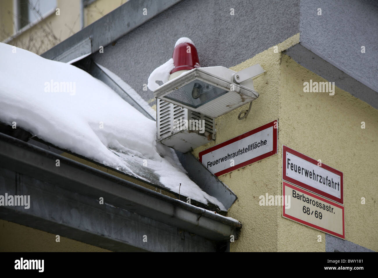 Berlin Alarm System Device Stock Photo - Alamy