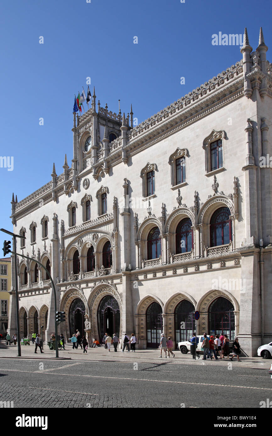 Portugal Lissabon Lisbon Lisboa Estacao Rossio Station Stock Photo - Alamy
