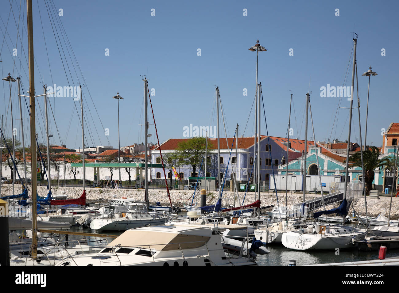 Portugal Lissabon Lisbon Belem Harbour Harbor Stock Photo - Alamy