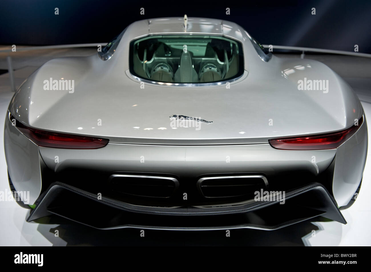 Jaguar C-X75 concept debut at the 2010 LA Auto Show in the Los Angeles ...