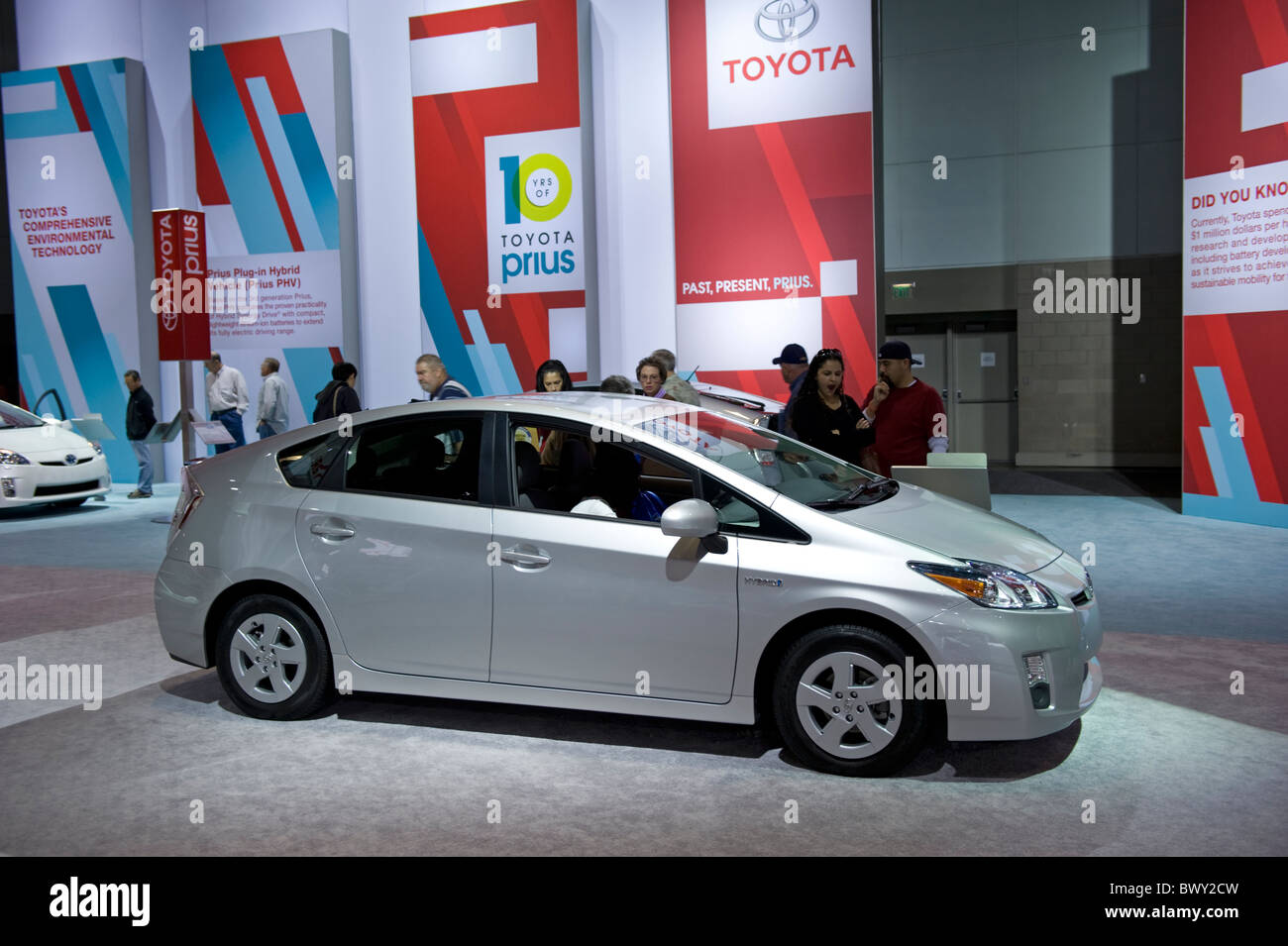 Toyota Prius at the 2010 LA Auto Show in the Los Angeles Convention ...