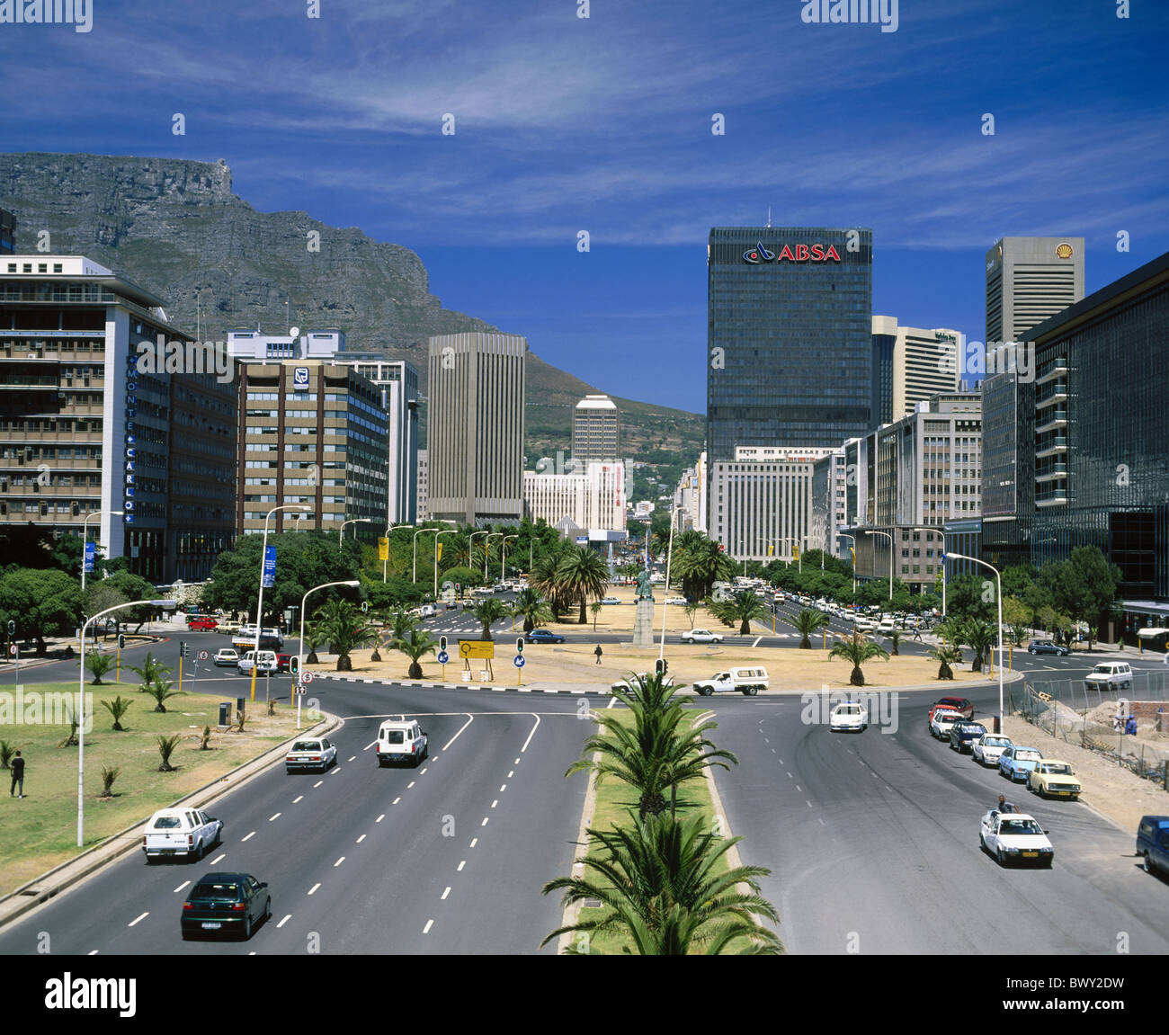 Adderley Street Downtown Capetown street South Africa Stock Photo - Alamy
