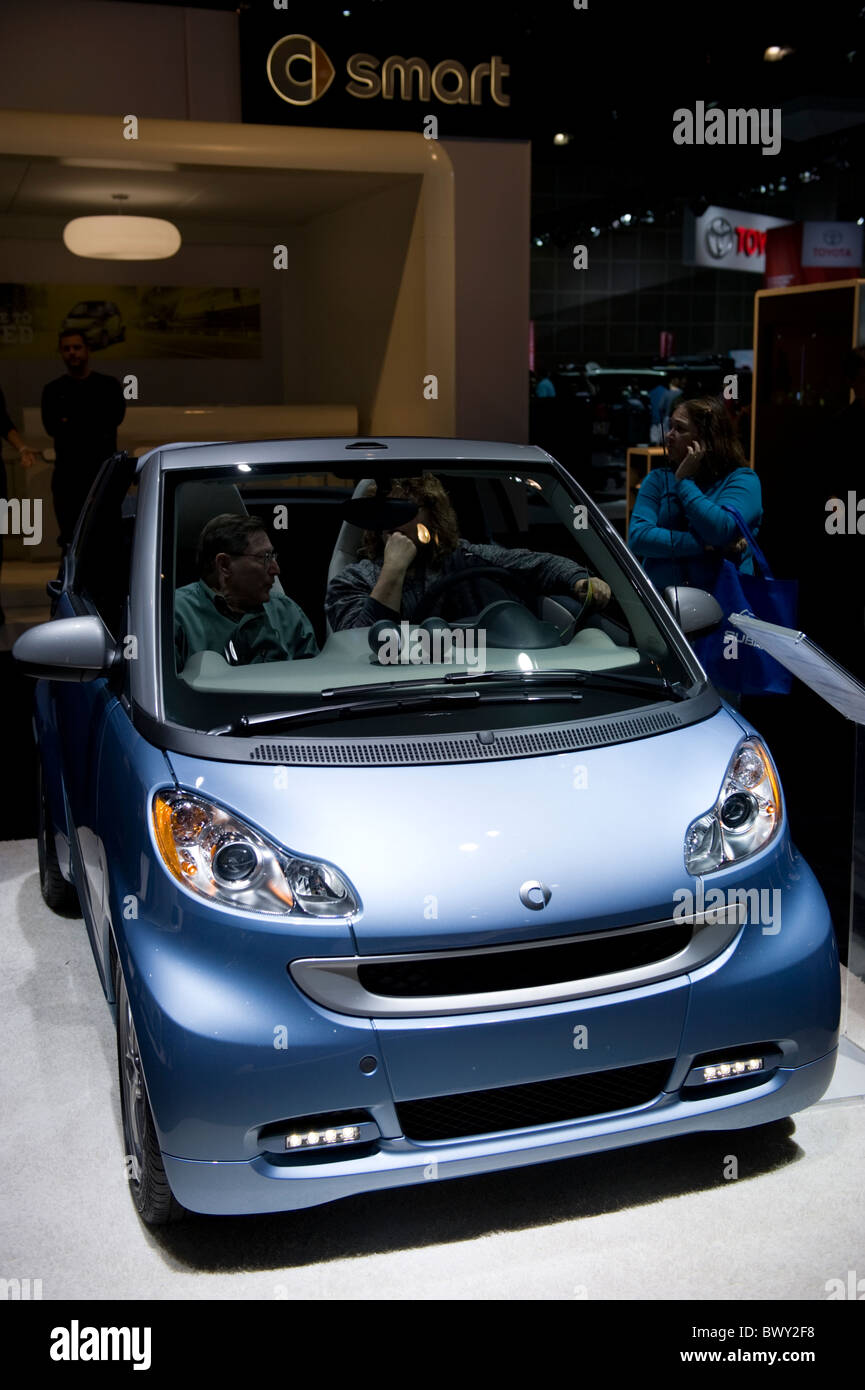 A smart car at the 2010 LA Auto Show in the Los Angeles Convention ...