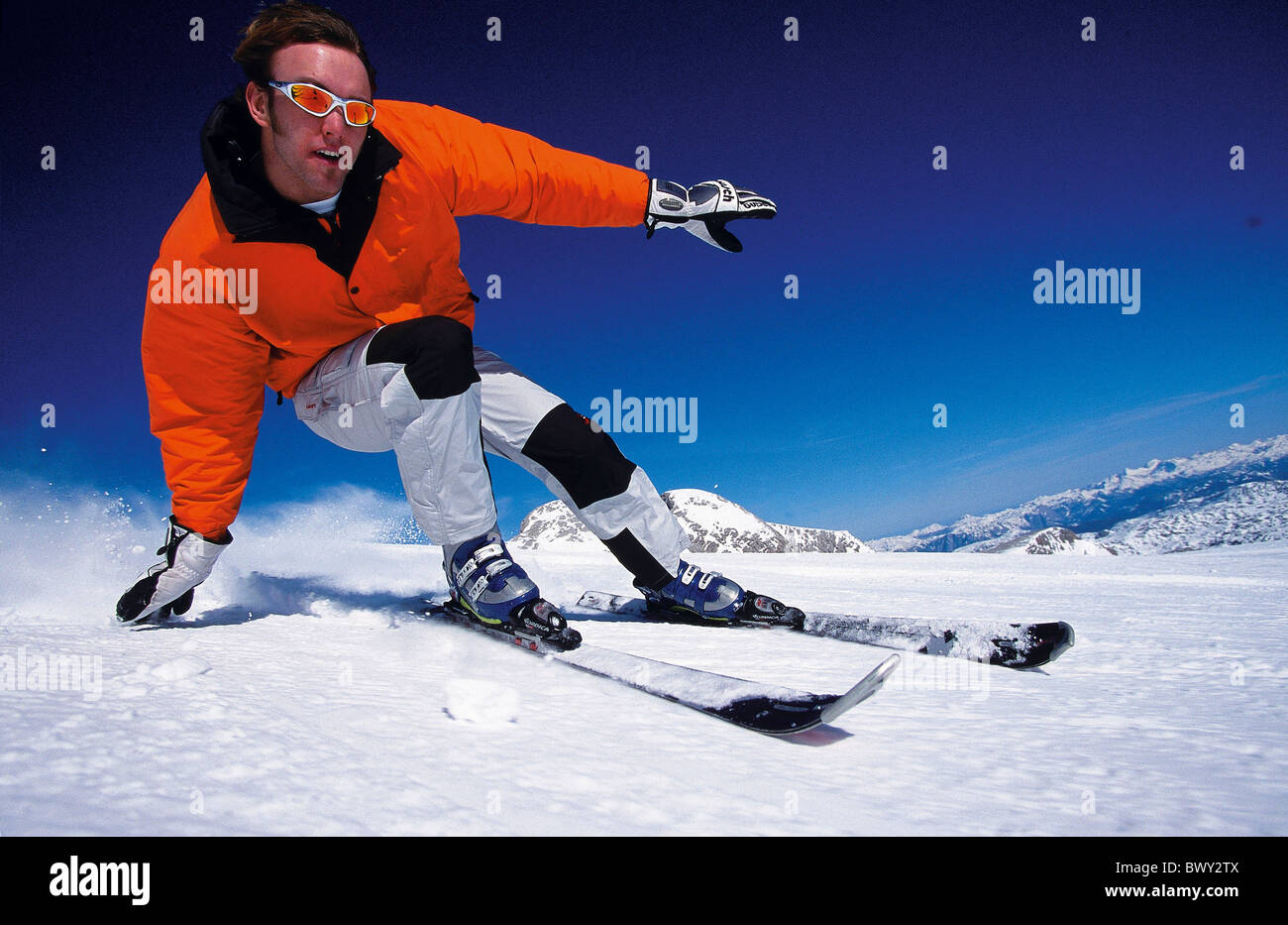 action Carving ski Carvingski man snow ski skiing sport winter winter ...