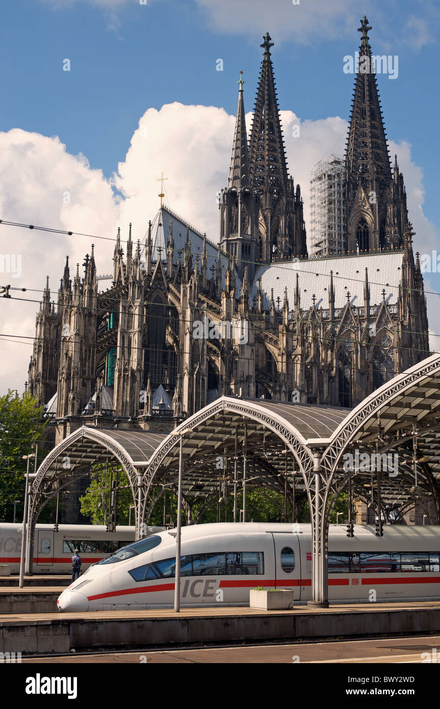 High speed passenger train, Cologne, Germany Stock Photo - Alamy
