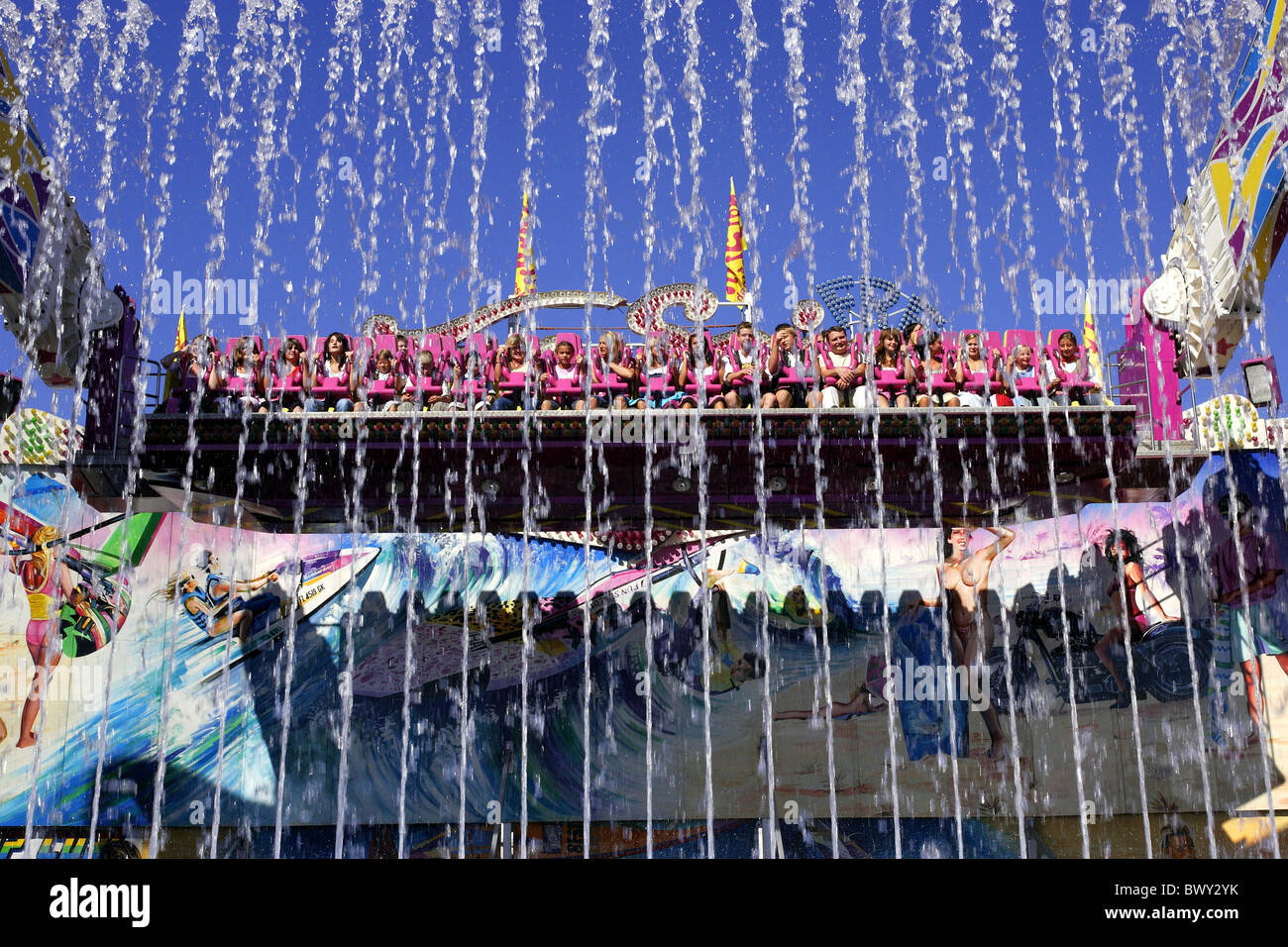 Top Spin Theme Park Fun Ride, Oktoberfest Munich Upper Bavaria Germany ...