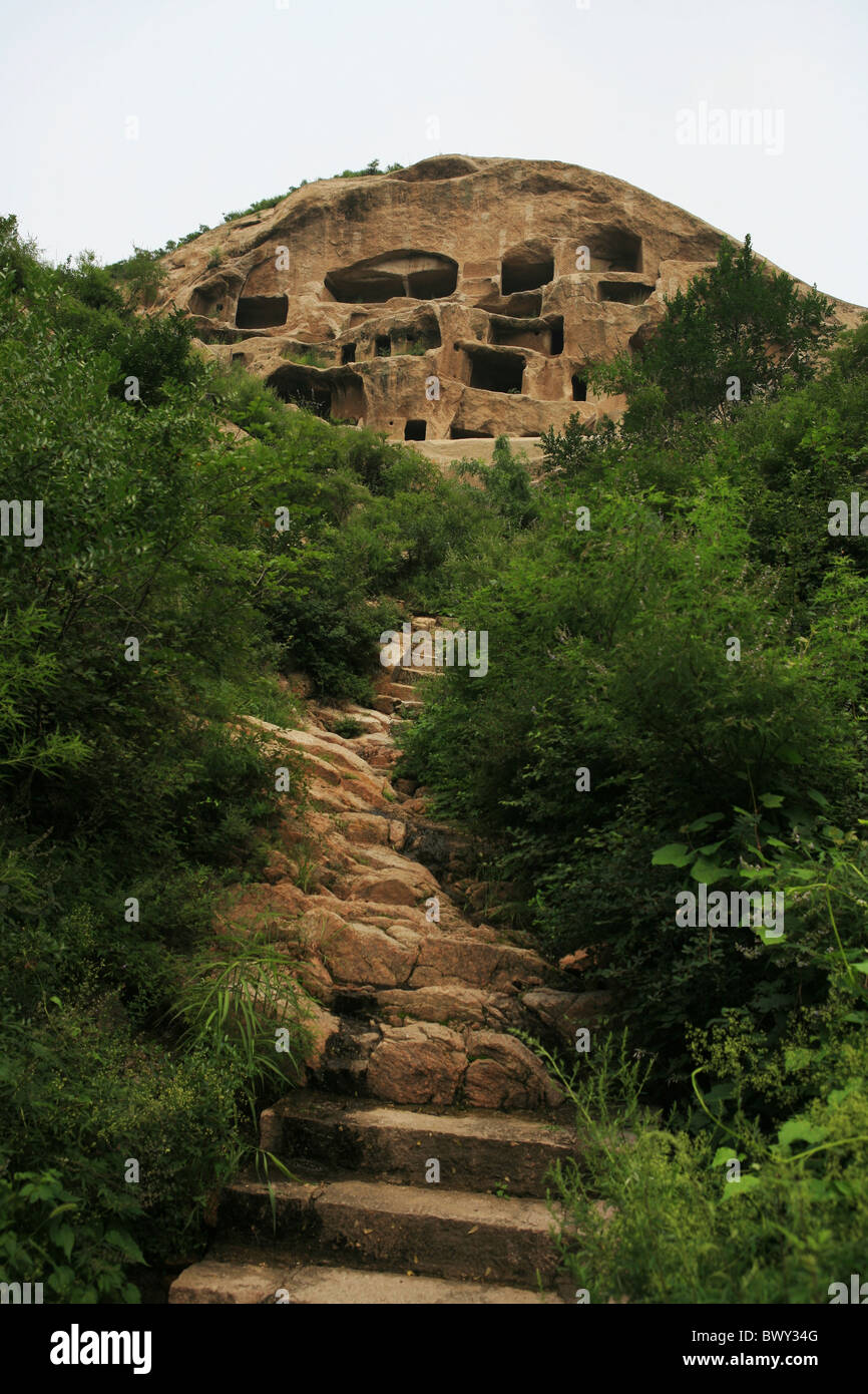 Gu Ya Ju Ancient Caves, Yanqing, Beijing, China Stock Photo - Alamy