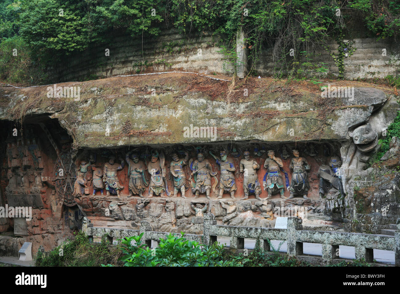 Guardians of Buddha North Hill Grotto, Dazu Grotto, Chongqing, China ...