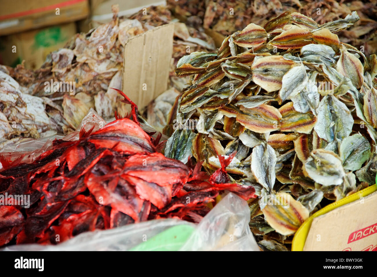 Dried Fish Stall - Bangkok Stock Photo - Alamy