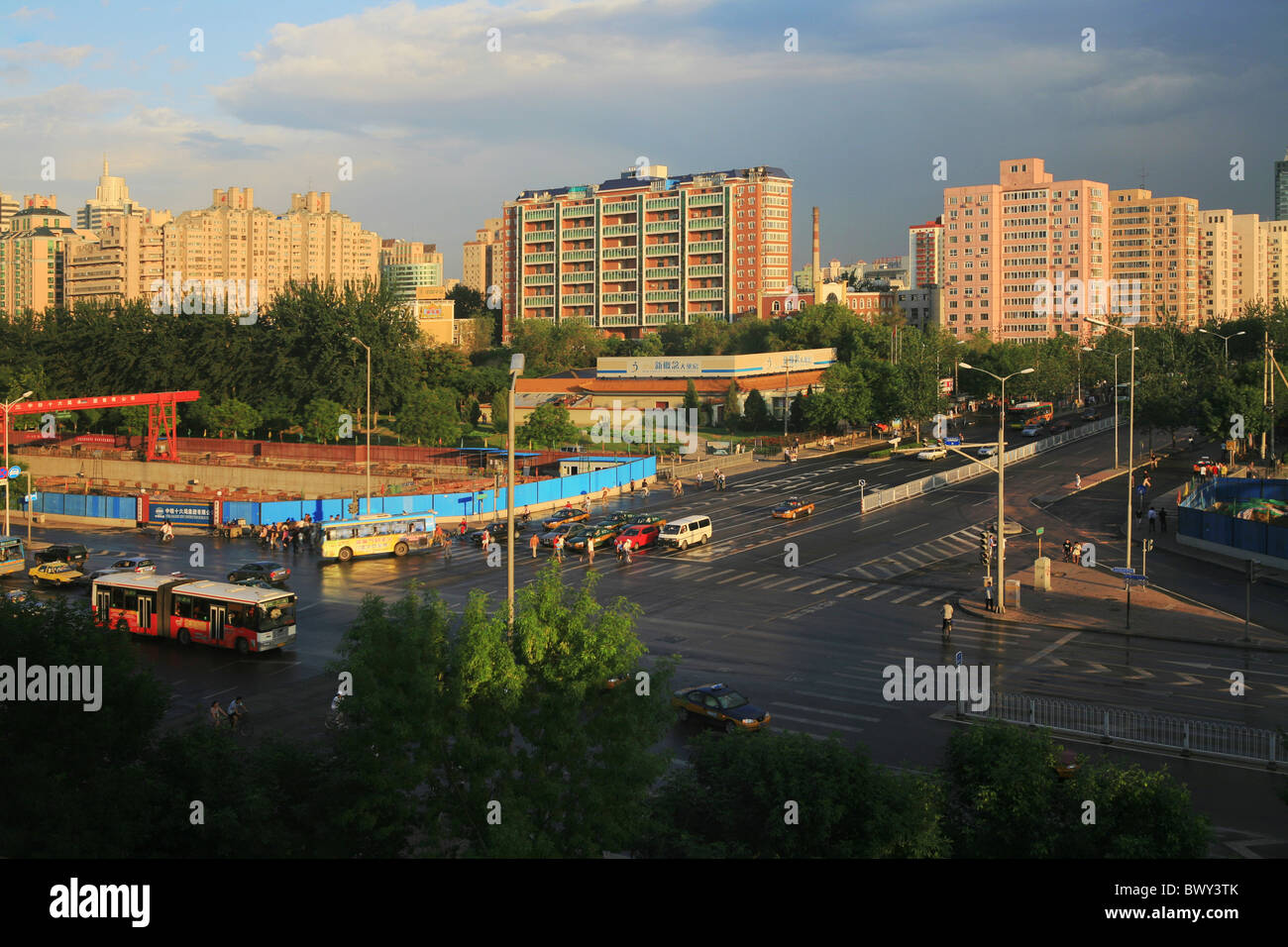 Modern apartment buildings in Urumqi, Xinjiang Uyghur Autonomous Region ...