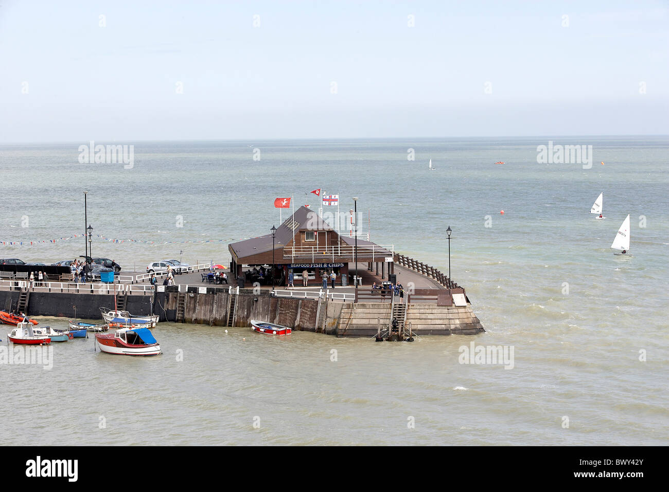 Broadstairs Pier Kent UK Stock Photo - Alamy