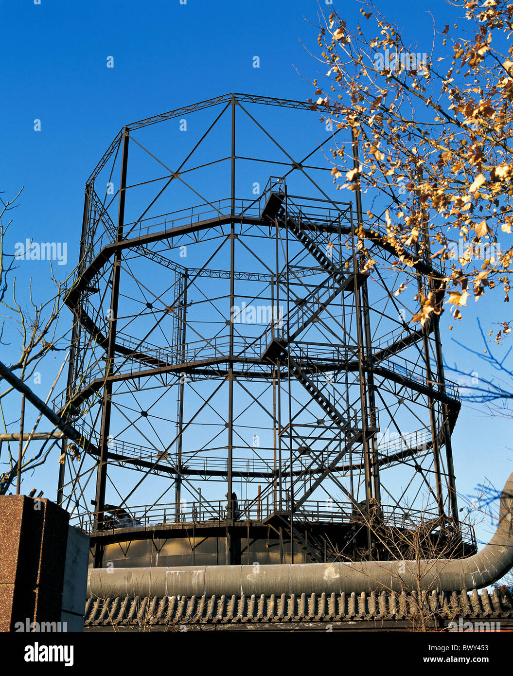 Remain of old factory, 798 Art District, Beijing, China Stock Photo - Alamy