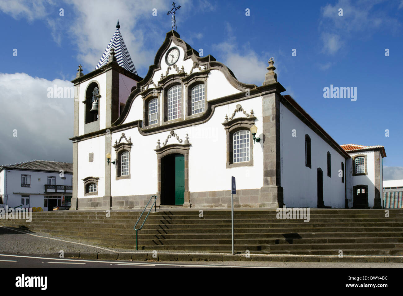 Parish Church in Lajes, Isle of Terceira, Azores Stock Photo - Alamy