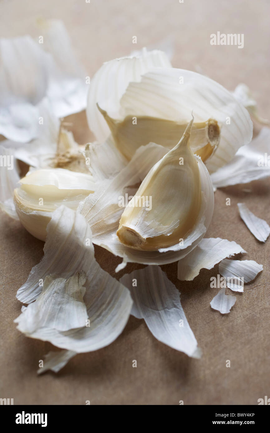Close-up of Garlic Stock Photo - Alamy
